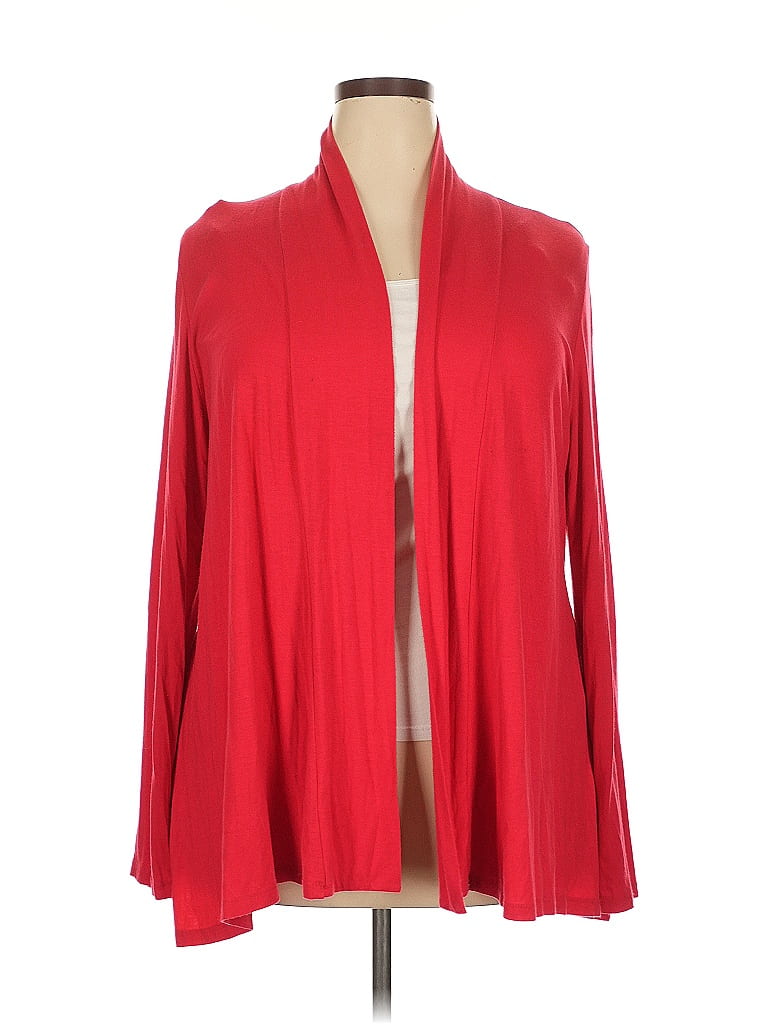 Simply Emma Red Cardigan Size 3X - 61% off | ThredUp