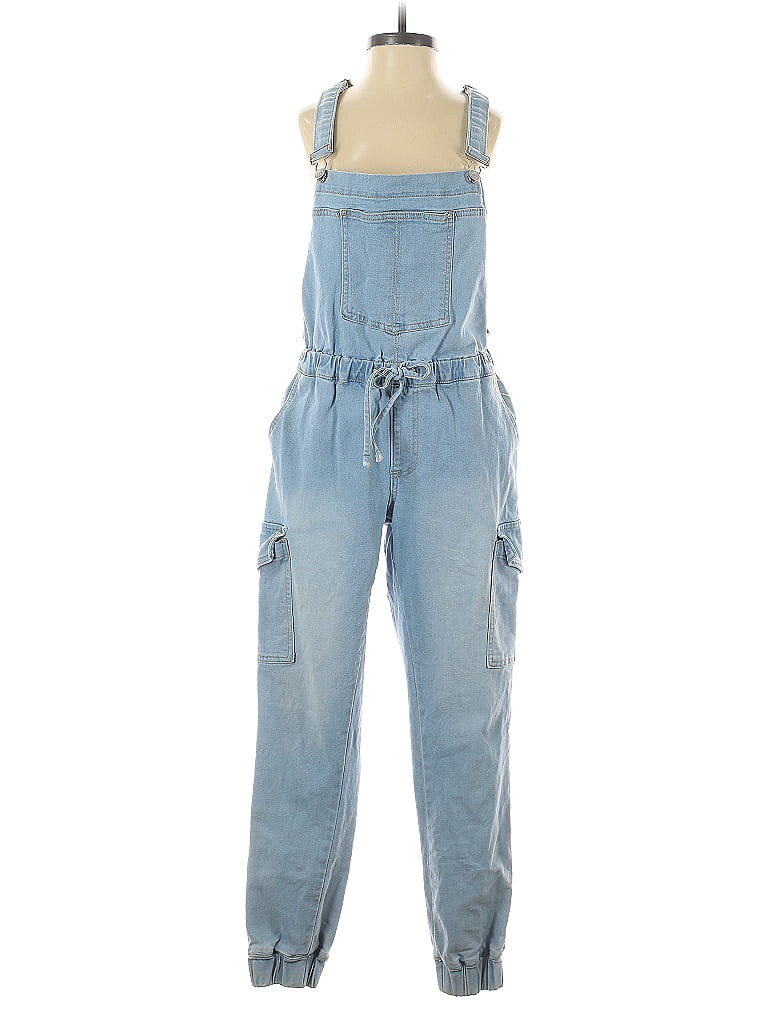 Almost Famous Blue Overalls Size S - 46% off | ThredUp