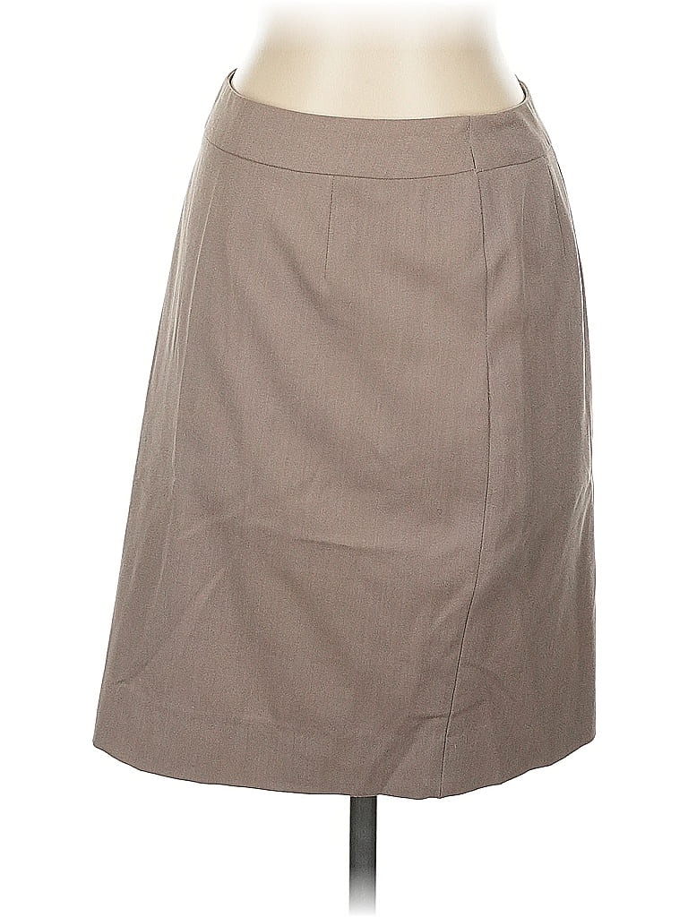 Escada Solid Tan Silk Skirt Size EU 36 / US 6 - 84% off | ThredUp