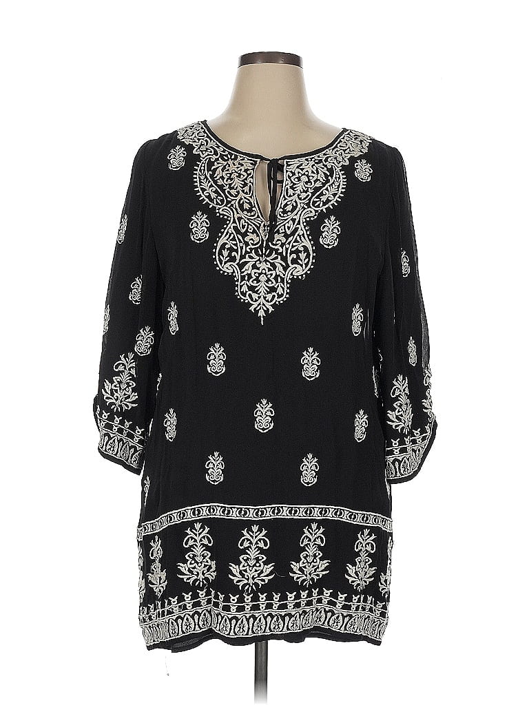 Tolani 100% Viscose Black Casual Dress Size XL - 74% off | ThredUp