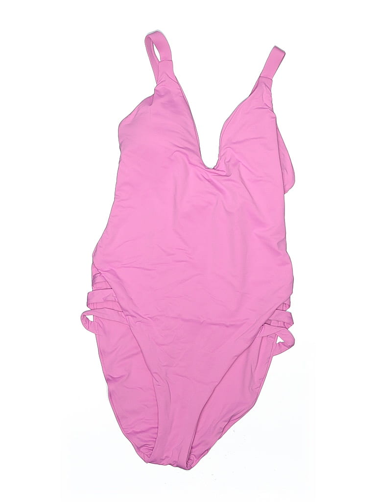 Becca Pink One Piece Swimsuit Size L - 50% off | ThredUp