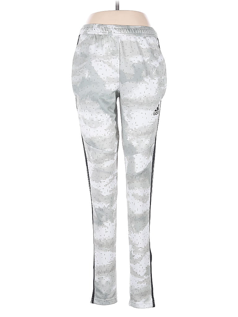 Adidas 100% Polyester Print Silver Track Pants Size XS - 61% off | ThredUp