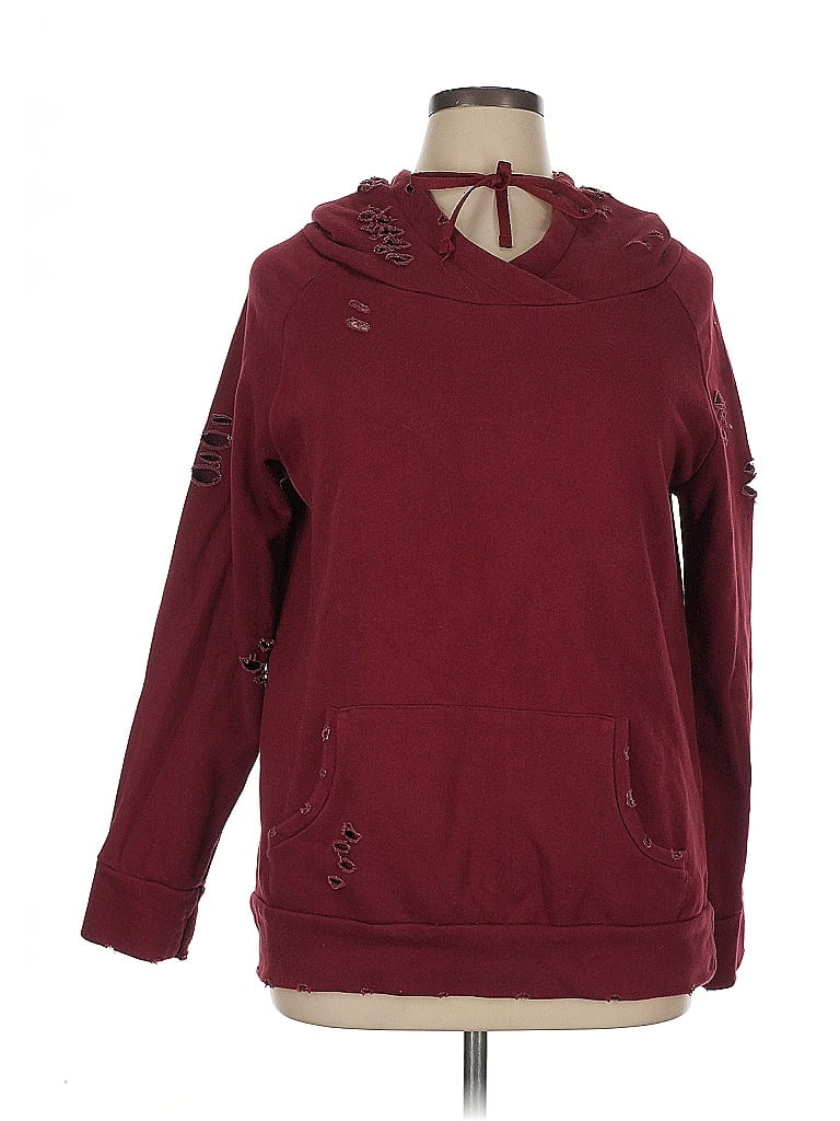 Lily & Lottie Burgundy Sweatshirt Size XL - 56% off | ThredUp