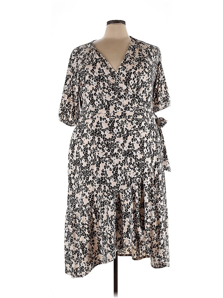 Lane Bryant Print Black Brown Casual Dress Size 22 - 64% off | ThredUp