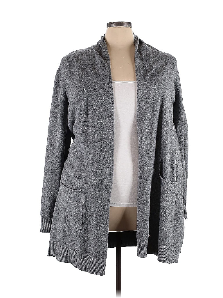Evolution by Cyrus Gray Cardigan Size 3X - 81% off | ThredUp