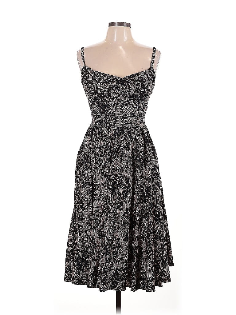 Stop Staring! Paisley Gray Black Casual Dress Size M - 74% off | ThredUp