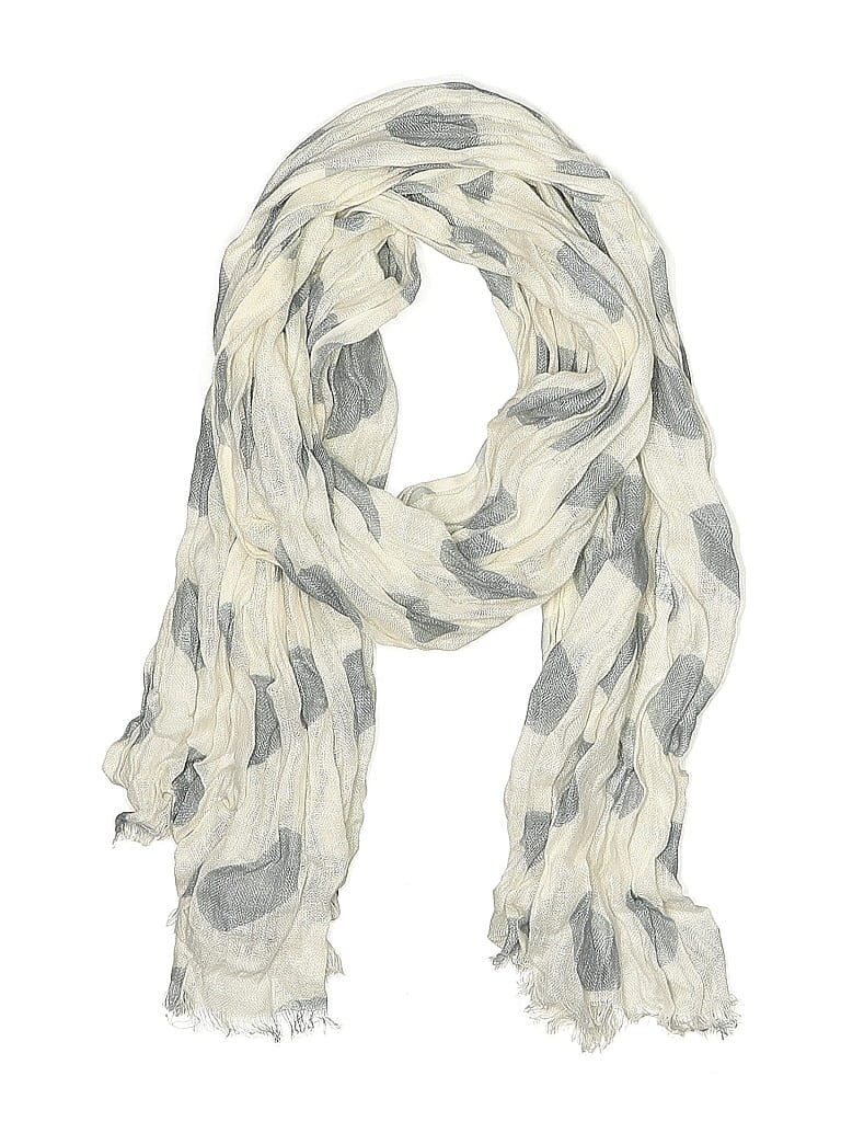 See Design Ivory Teal Scarf One size - 63% off | ThredUp