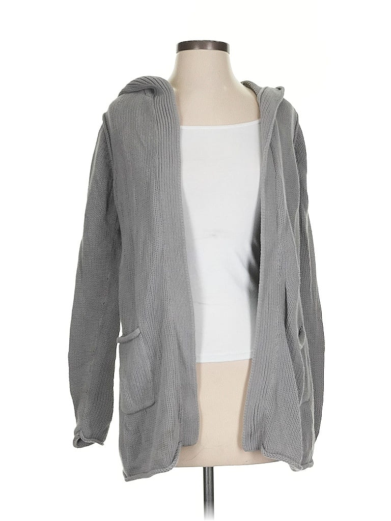 LA Made 100% Cotton Gray Cardigan Size S - 65% off | ThredUp