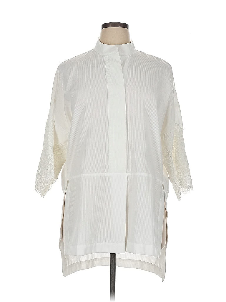 Victor Alfaro Collective 100% Cotton Ivory 3/4 Sleeve Blouse Size XL ...