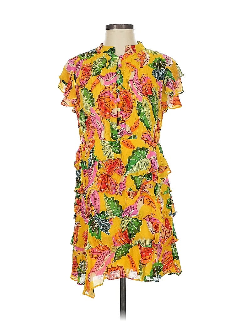 FARM Rio 100% Viscose Tropical Yellow Cocktail Dress Size S - 44% off ...