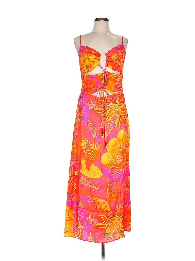 FARM Rio 100% Viscose Tropical Orange Cocktail Dress Size L - 29% off ...