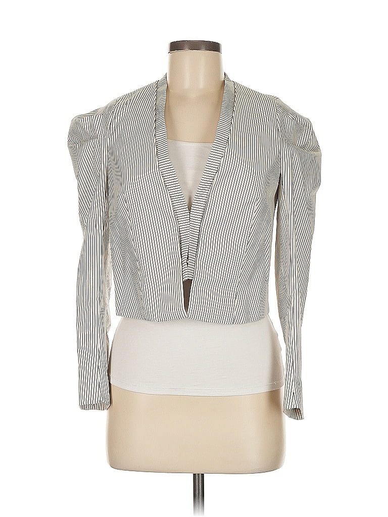 Zara W&B Collection Silver Jacket Size M - 57% off | ThredUp