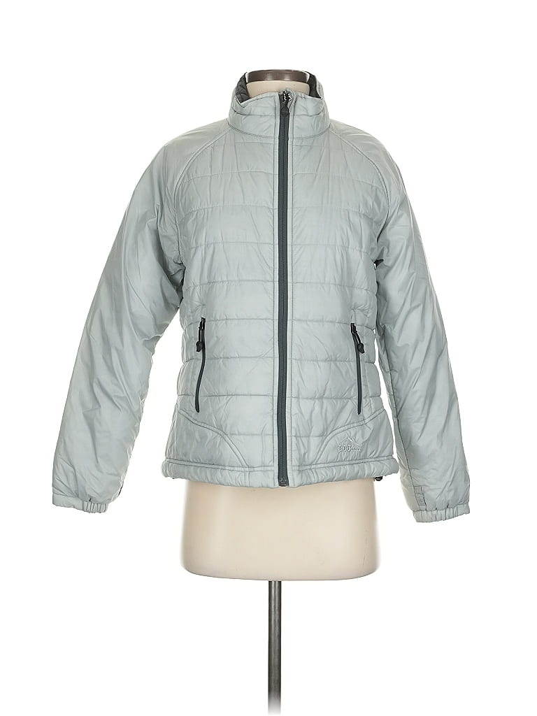 L.L.Bean 100% Nylon Solid Teal Snow Jacket Size XS (petite) - 52% off | ThredUp