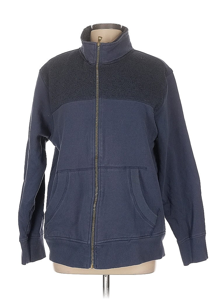 Weatherproof Color Block Blue Track Jacket Size L - 62% off | ThredUp
