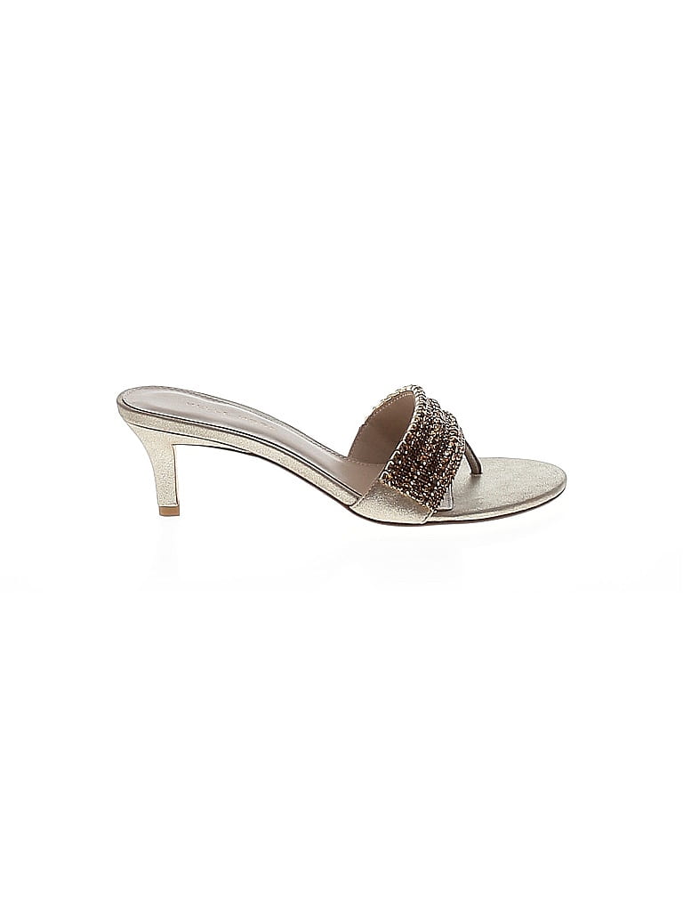 Pelle Moda 100% Leather Ivory Gold Mule/Clog Size 8 1/2 - 75% off | ThredUp