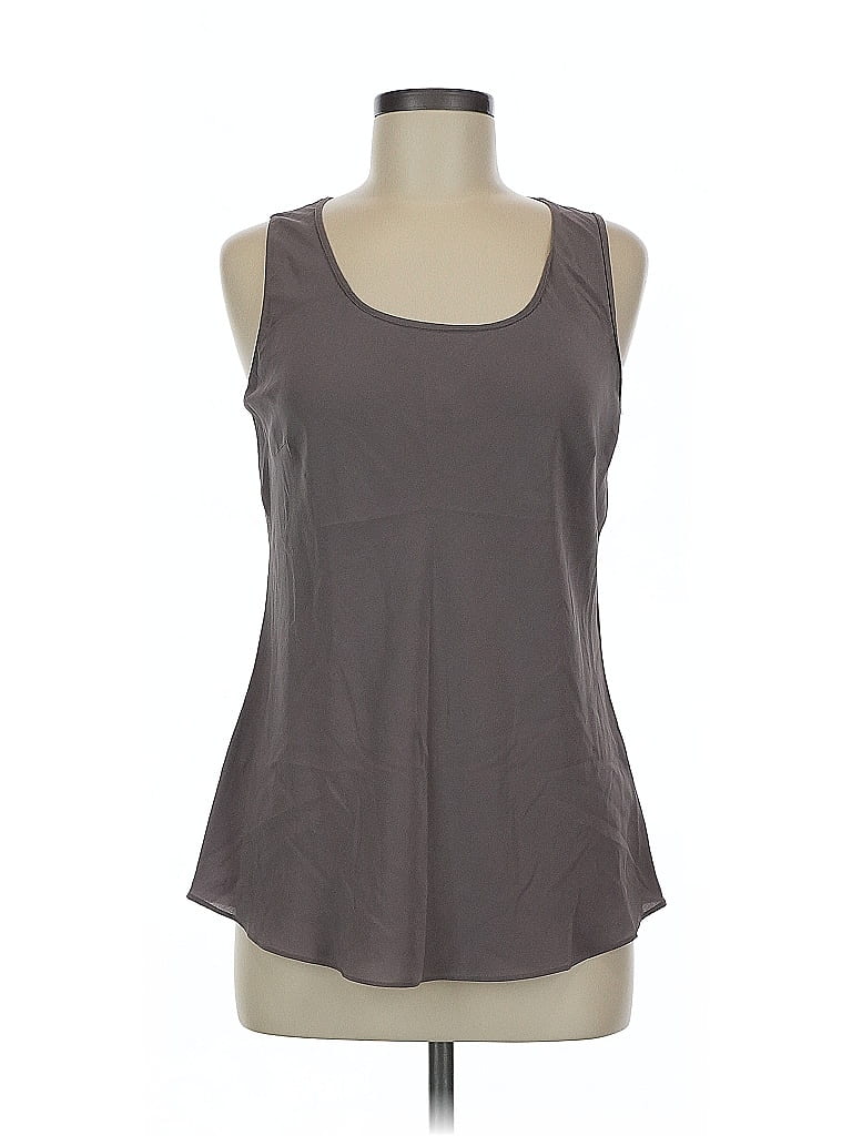 Classiques Entier 100% Silk Gray Sleeveless Top Size M - 78% off | ThredUp