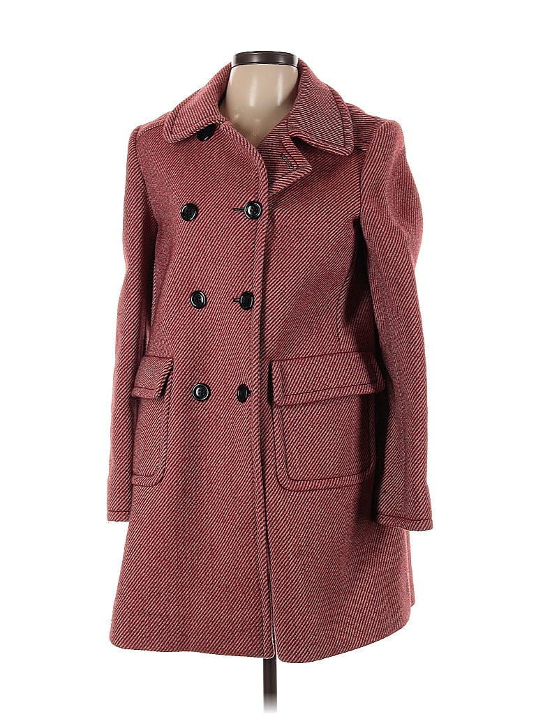 Miu Miu Burgundy Red Wool Coat Size EU (IT) 46 / US 10 - 92% off | ThredUp