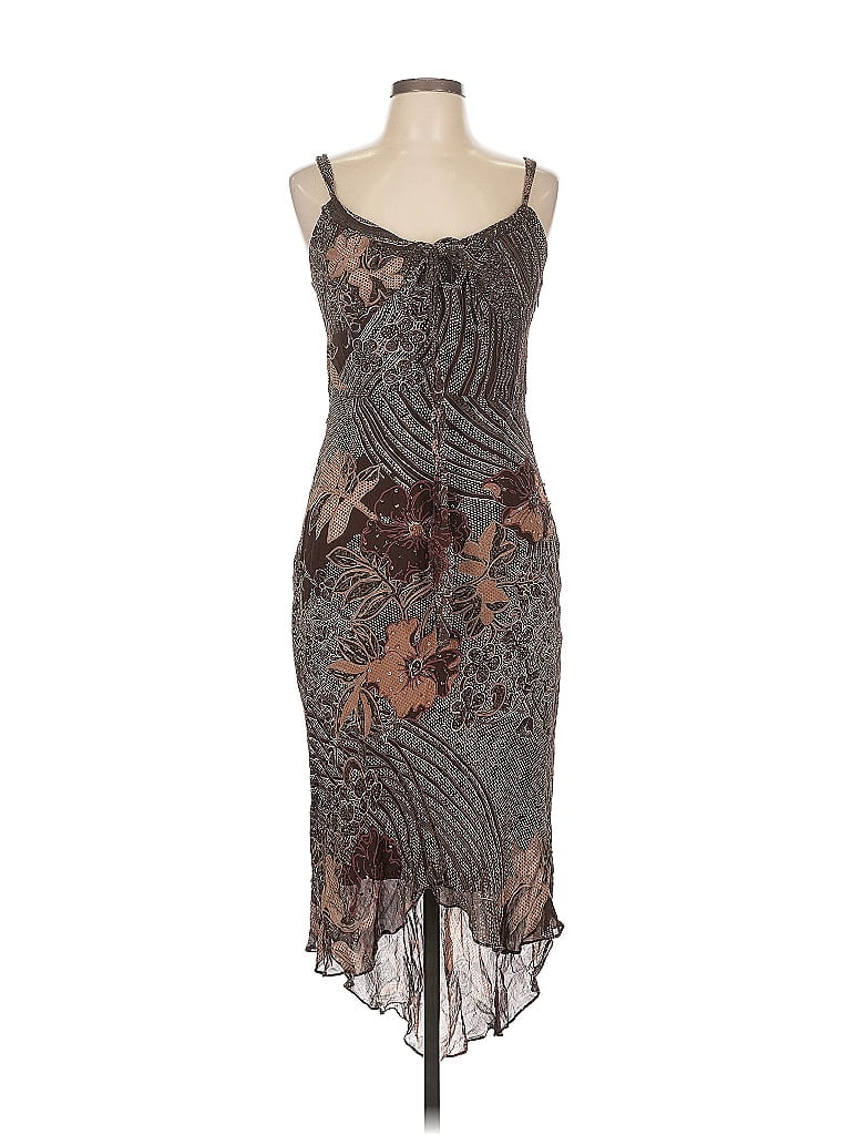 Eva Blue 100% Rayon Gray Cocktail Dress Size 10 - 67% off | ThredUp