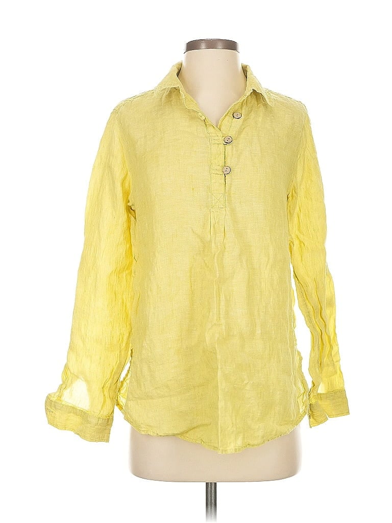 Sigrid Olsen Yellow Long Sleeve Button-Down Shirt Size S - 75% off | ThredUp