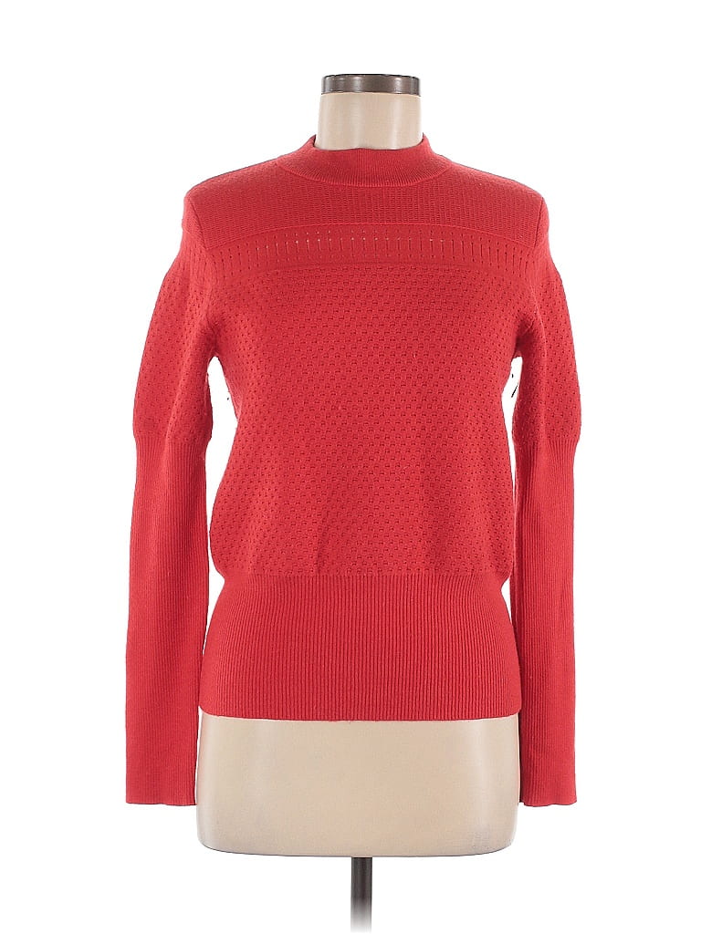 Carven Red Turtleneck Sweater Size M - 86% off | ThredUp