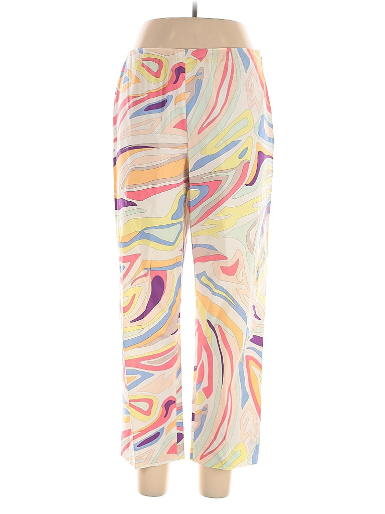 Etcetera Print Ivory Casual Pants Size 10 - 78% off | ThredUp