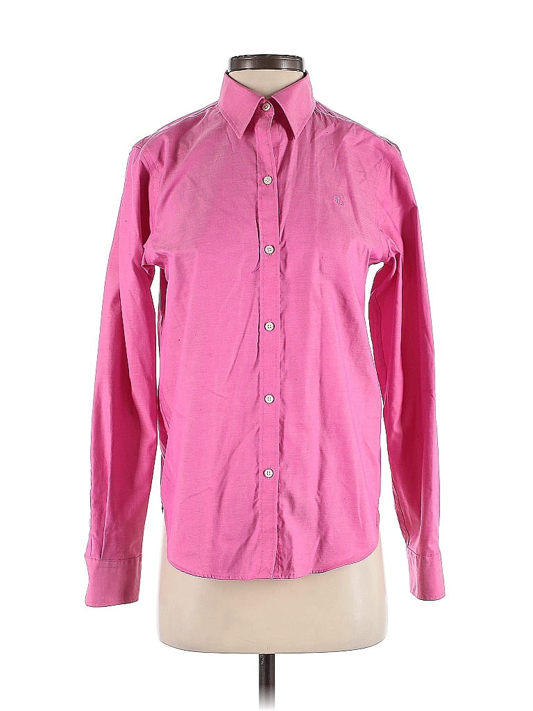 Lauren by Ralph Lauren Pink Long Sleeve Button-Down Shirt Size S - 70% off | ThredUp