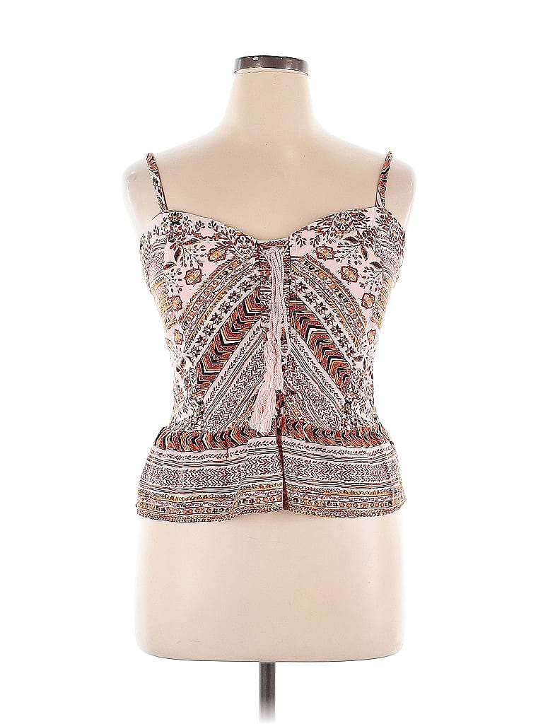 Idyllwind Fueled by Miranda Lambert 100% Rayon Pink Sleeveless Blouse ...
