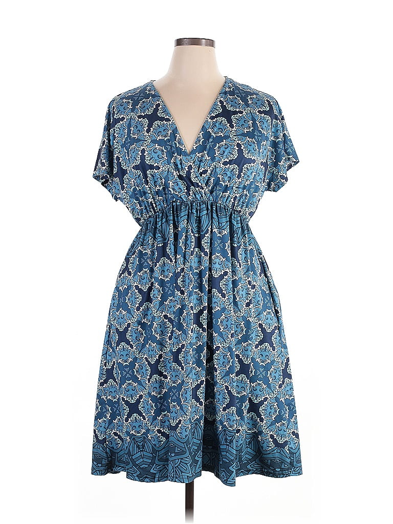 Pixie Lady Paisley Blue Casual Dress Size XL - 50% off | ThredUp