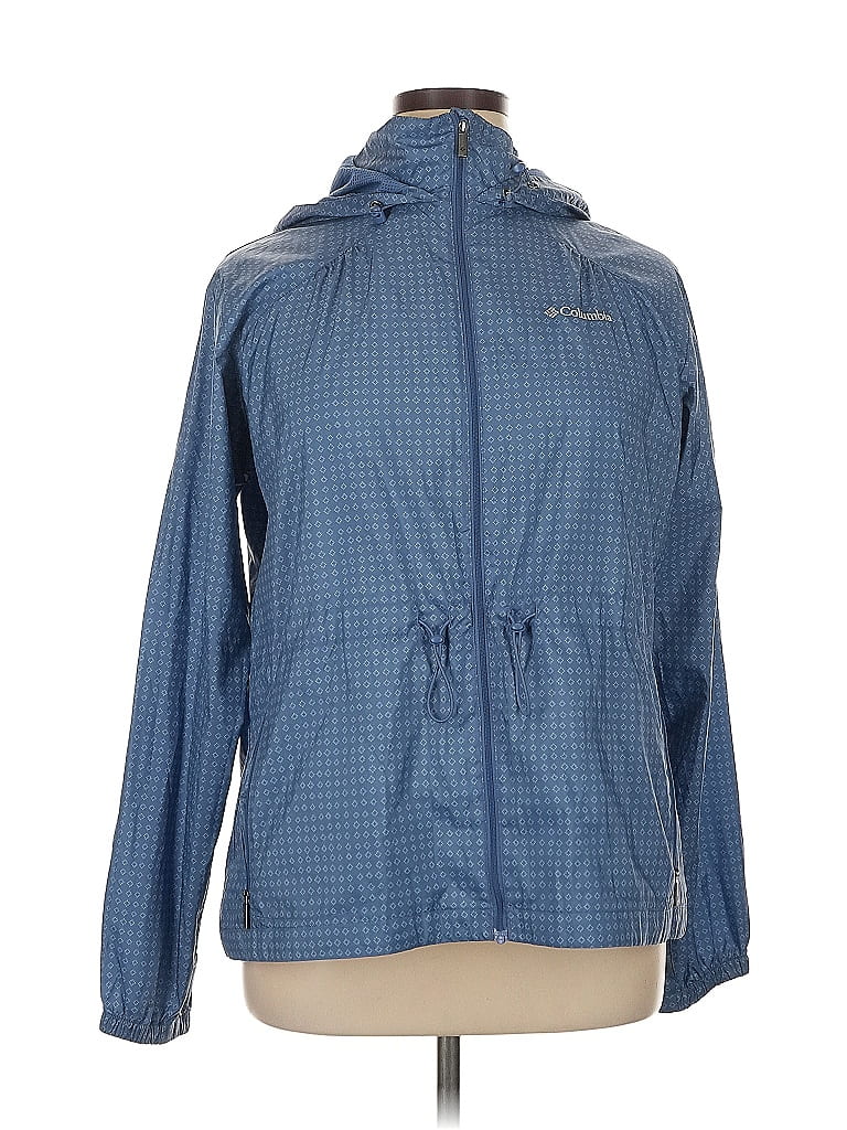 Columbia 100% Polyester Blue Raincoat Size XL - 38% off | ThredUp