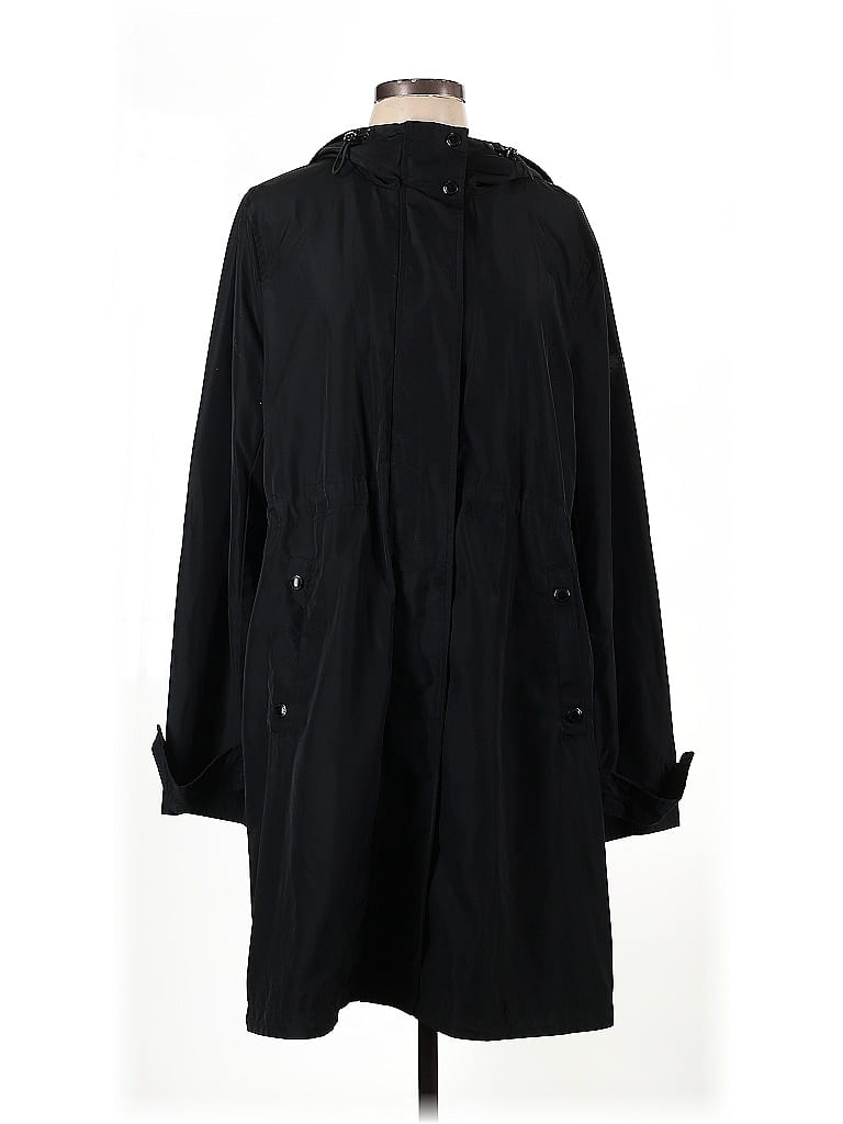 Sam Edelman 100% Polyester Black Raincoat Size L - 61% off | ThredUp