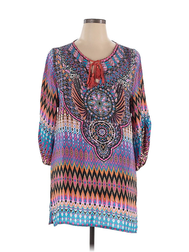 Tolani 100% Silk Purple Casual Dress Size XL - 75% off | ThredUp