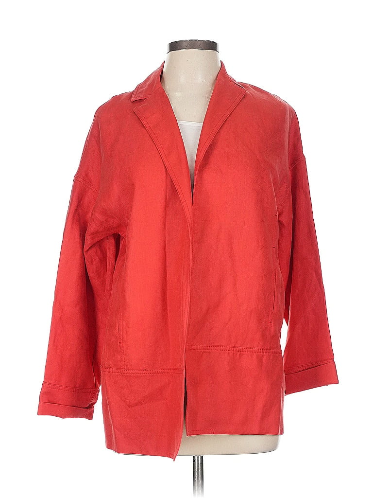 Bergdorf Goodman 100% Ramie Red Blazer Size EU 44 / US 14 - 67% off ...