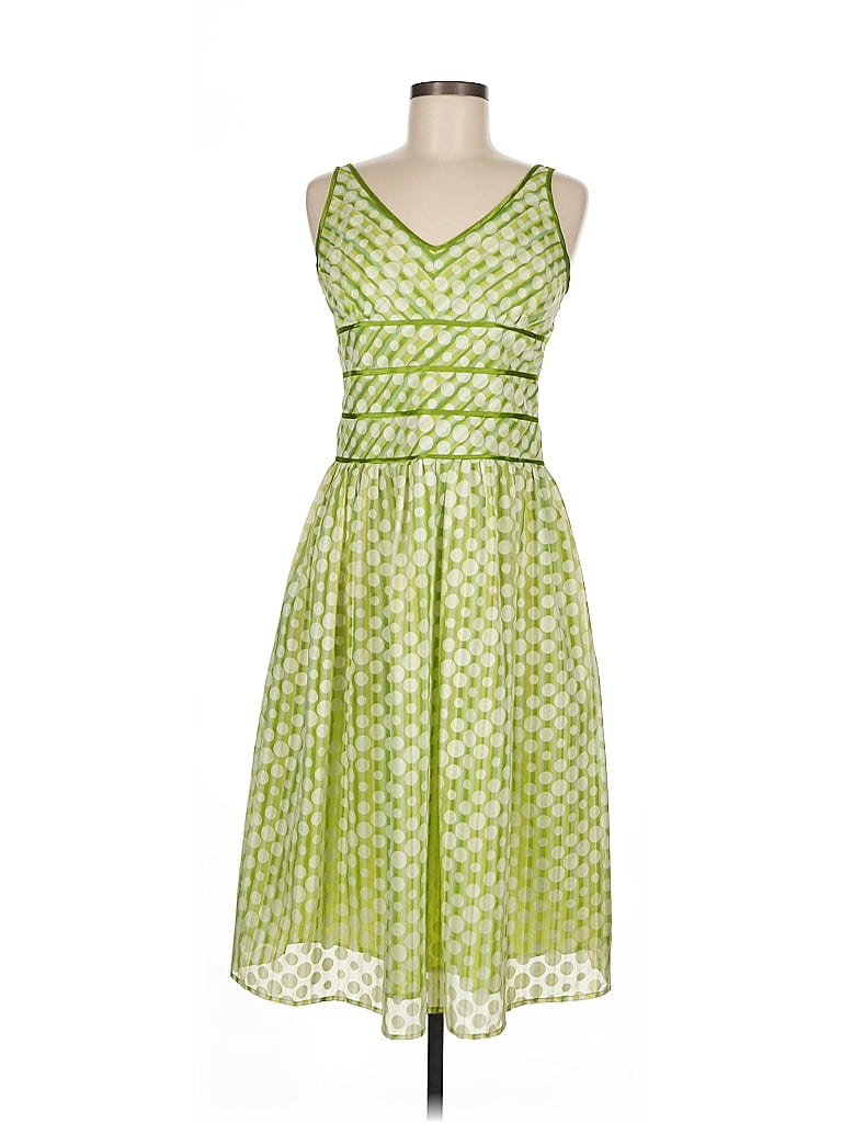 Robbie Bee Polka Dots Green Cocktail Dress Size 6 - 66% off | ThredUp