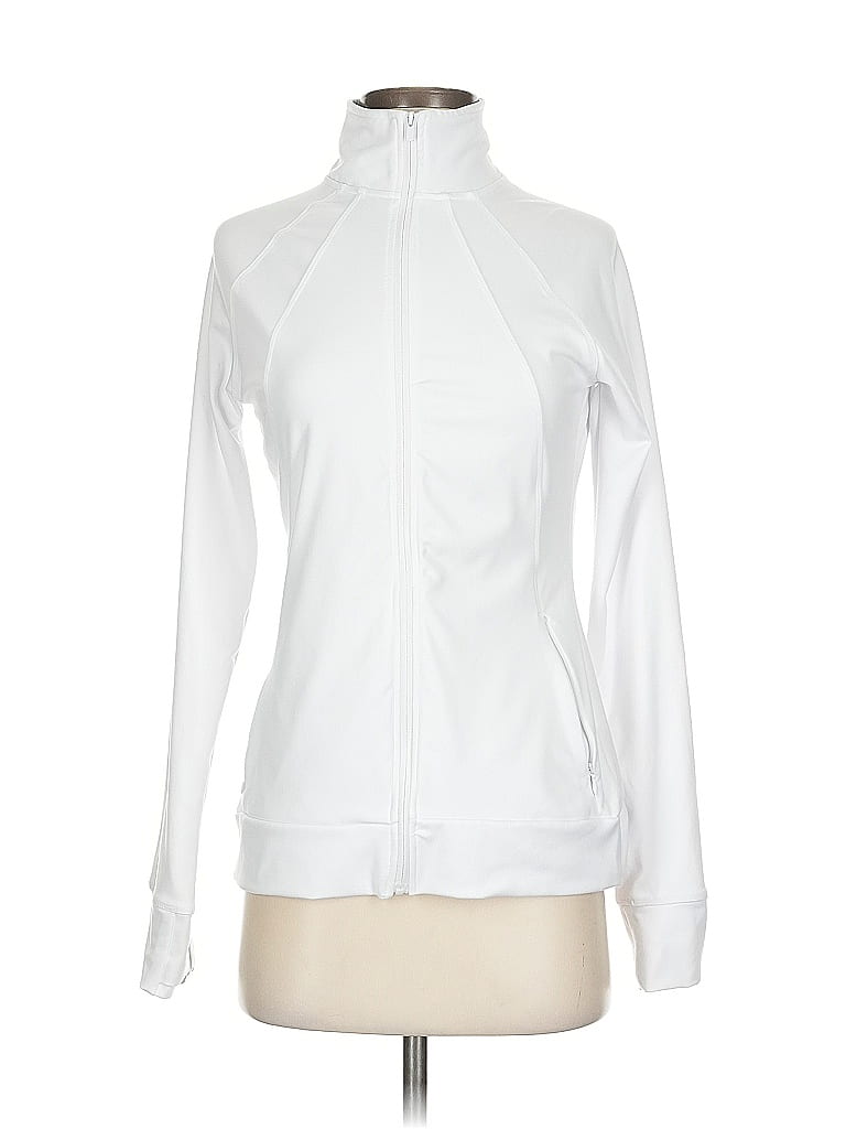 Jockey White Track Jacket Size XS - 43% off | ThredUp
