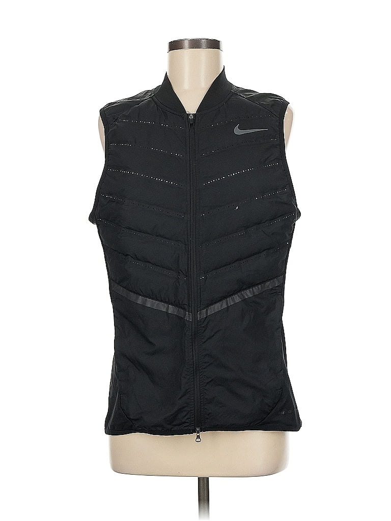 Nike 100% Polyester Black Vest Size M - 61% off | ThredUp