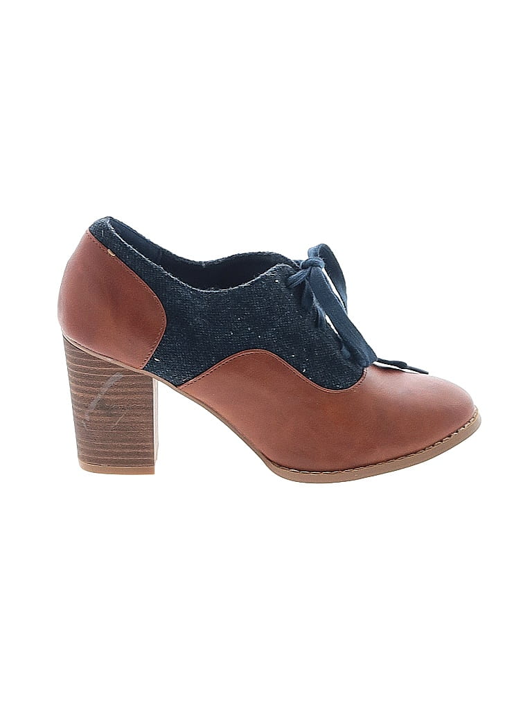 Restricted Shoes Blue Brown Heels Size 8 - 63% off | ThredUp