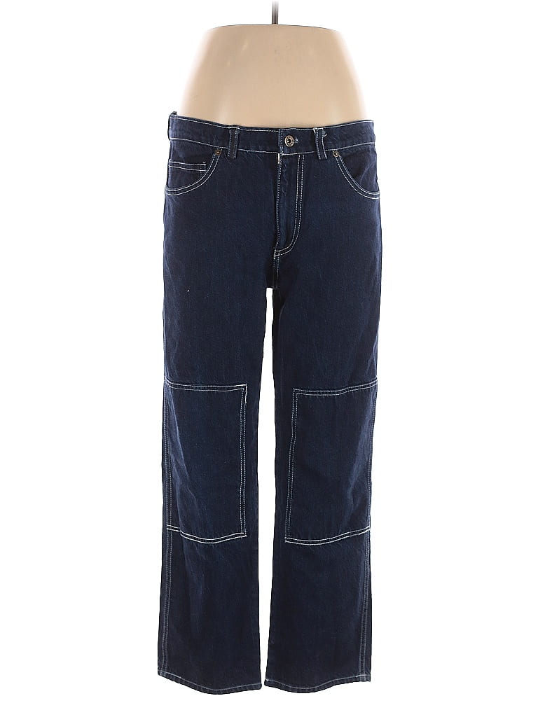 HEY GANG 100% Cotton Tweed Blue Jeans Size 4 - 67% off | ThredUp