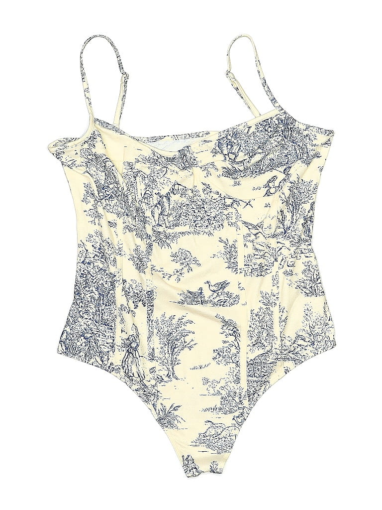 Cider Print Ivory One Piece Swimsuit Size L - 44% off | ThredUp