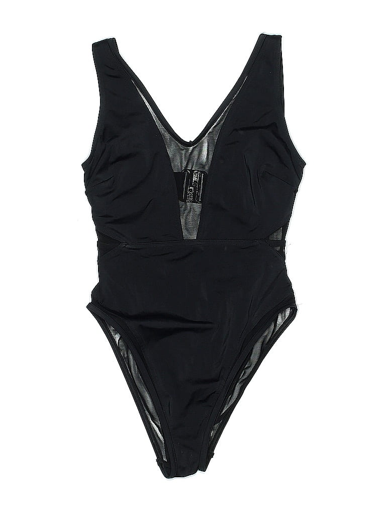 ASOS Solid Black One Piece Swimsuit Size 4 - 60% off | ThredUp