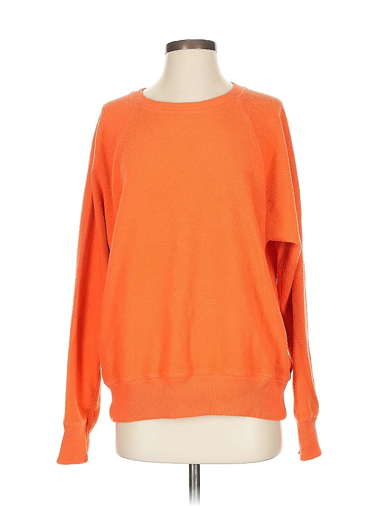 Aerie Solid Orange Pullover Sweater Size S - 58% off | ThredUp