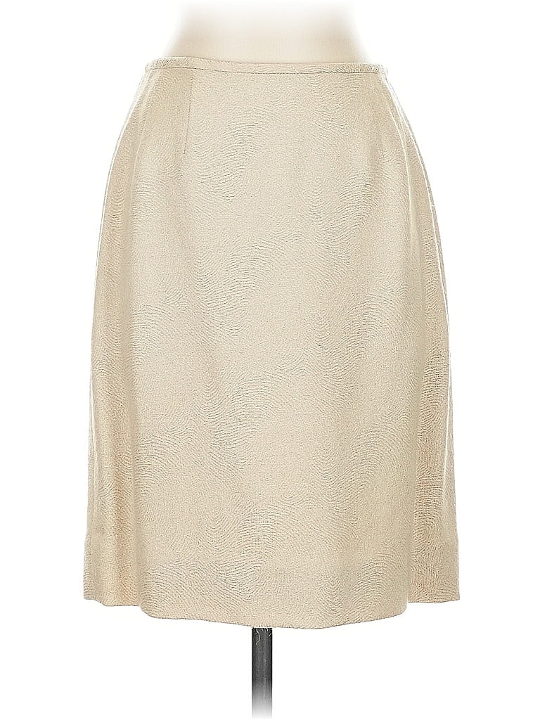 Albert Nipon 100% Acetate Solid Ivory Formal Skirt Size 4 - 76% off | ThredUp