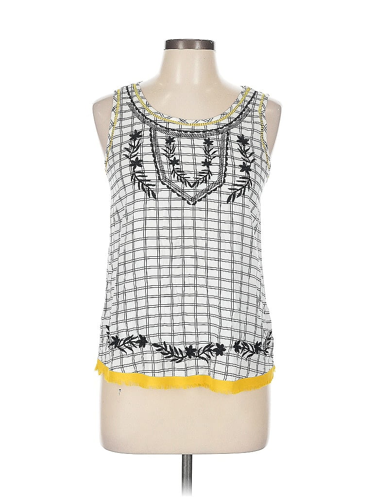 THML White Sleeveless Blouse Size L - 66% off | ThredUp