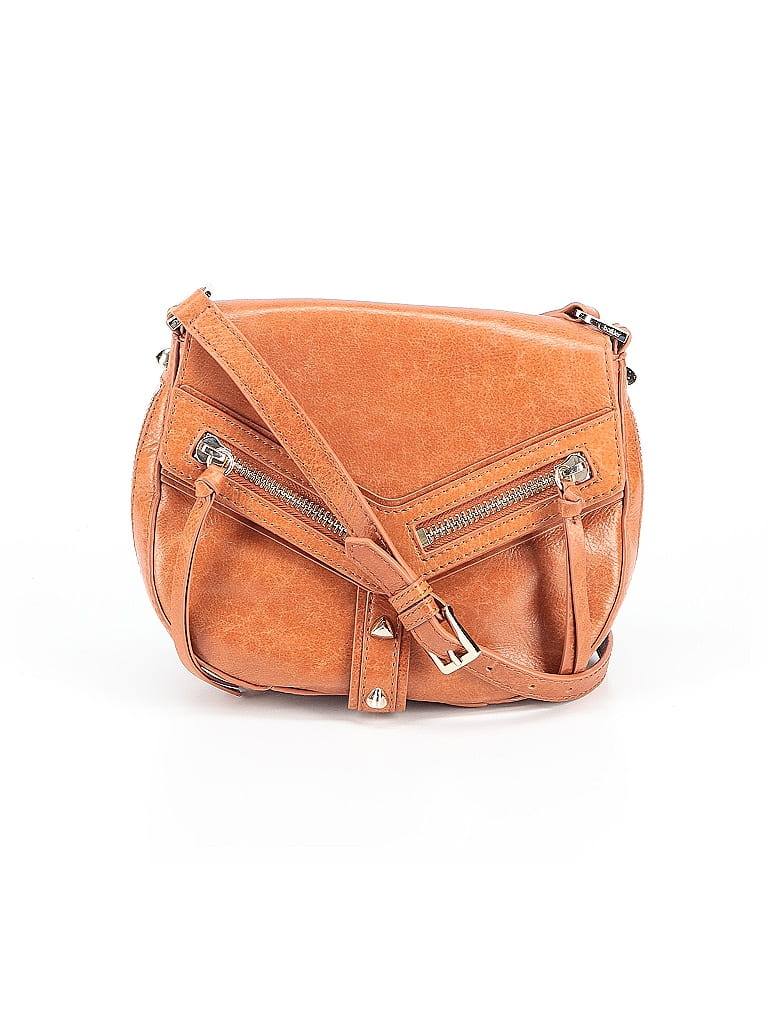 Botkier 100% Leather Orange Brown Leather Crossbody Bag One size - 74% ...