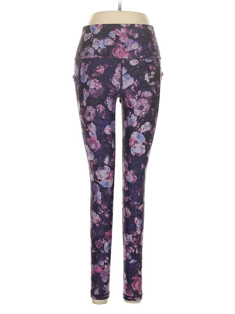 Athleta Print Purple Leggings Size M - 64% off | ThredUp