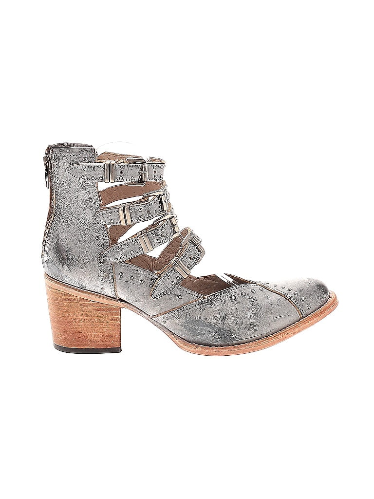 Freebird Metallic Gray Heels Size 10 - 20% off | ThredUp