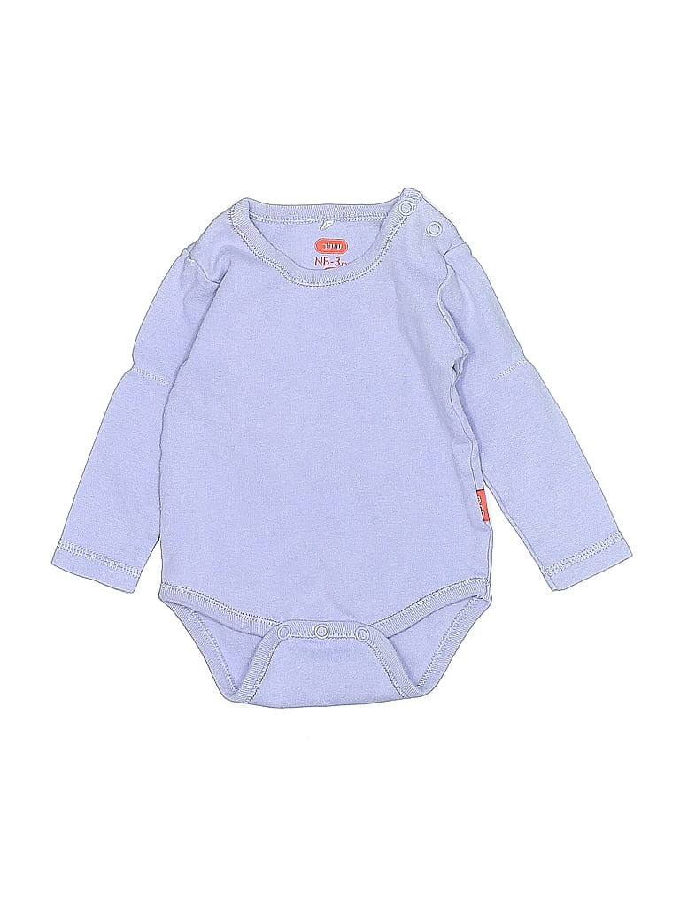 Shilav Blue Long Sleeve Onesie Size 0-3 mo - 59% off | ThredUp