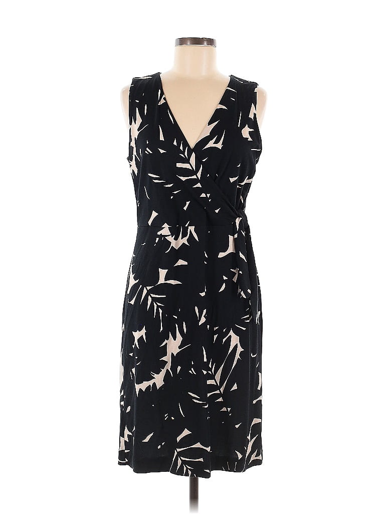 Ann Taylor Graphic Black Cocktail Dress Size M - 75% off | ThredUp