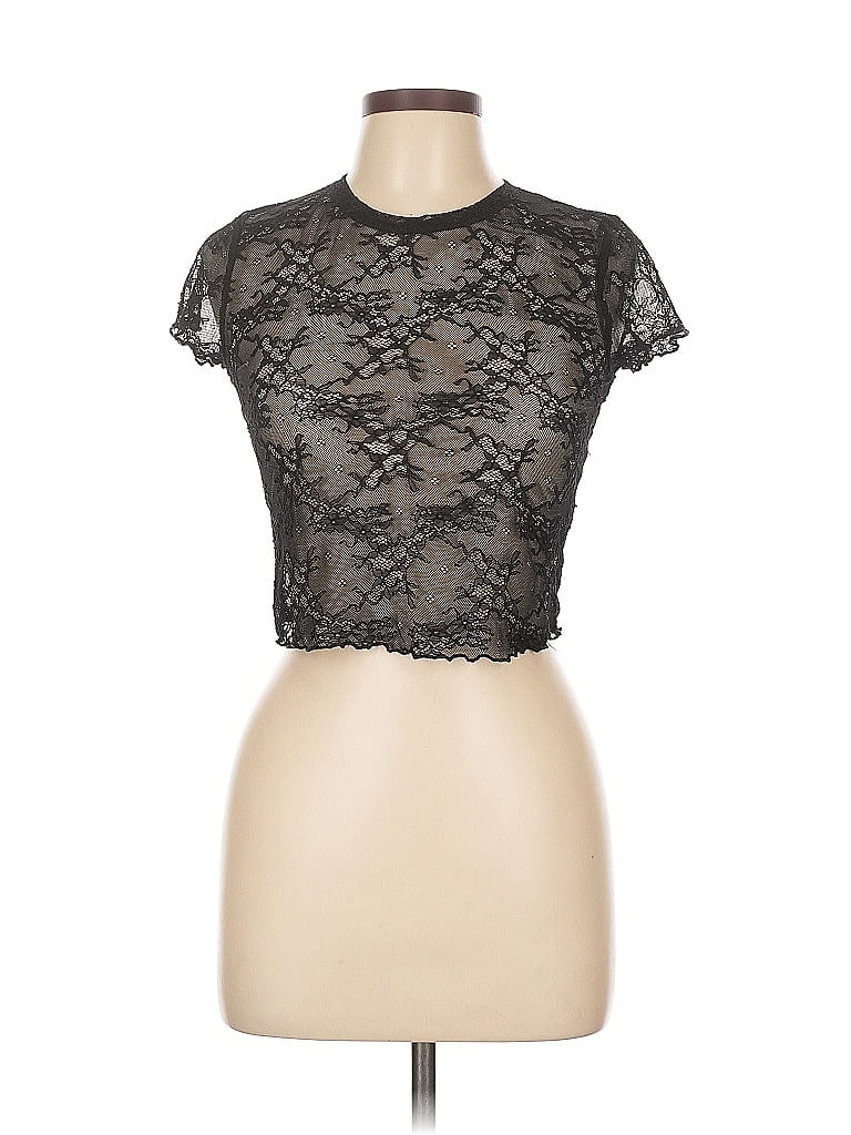 Garage Black Short Sleeve Top Size L - 47% off | ThredUp