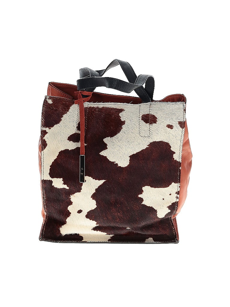 Innue 100% Leather Camo Burgundy Orange Leather Satchel One size - 74% ...