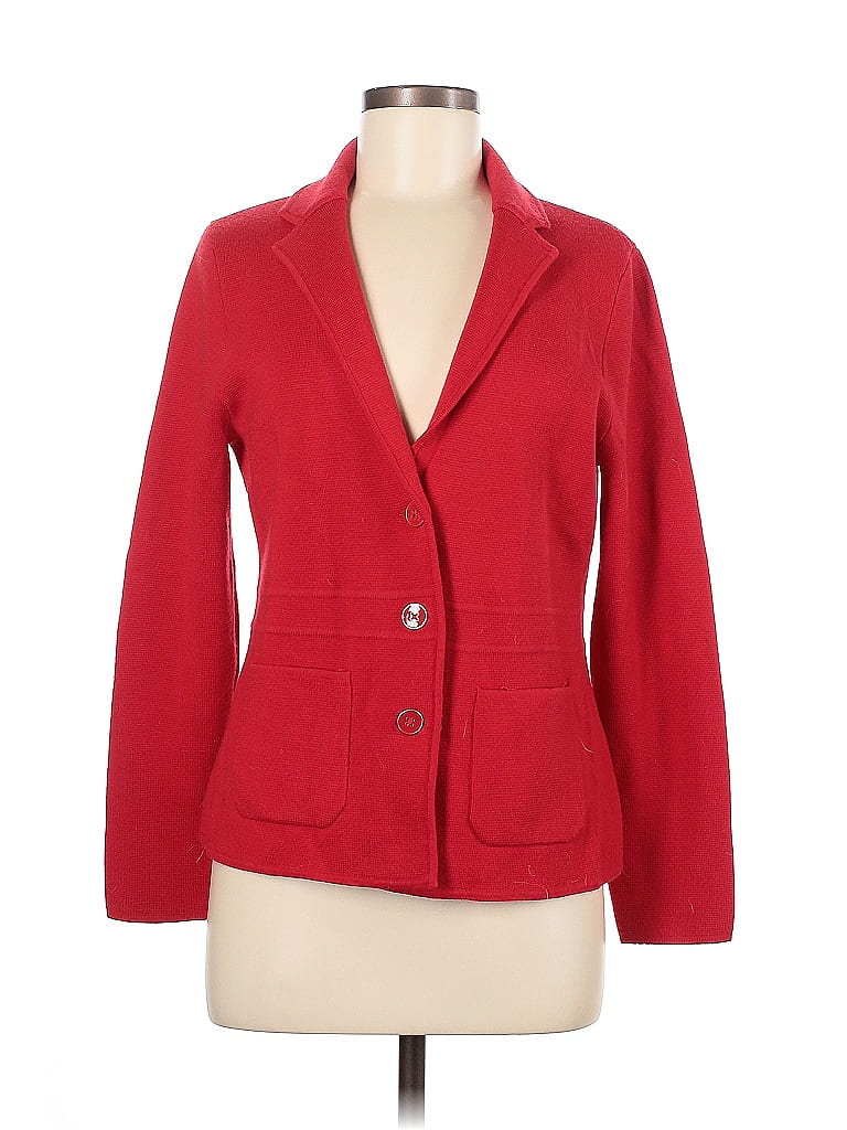 Talbots 100% Merino Wool Red Wool Cardigan Size M (petite) - 76% off | ThredUp